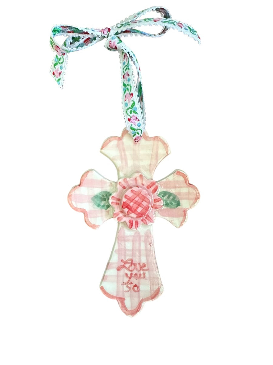 Flower Cross | Handmade from Tricia Lowenfield Design