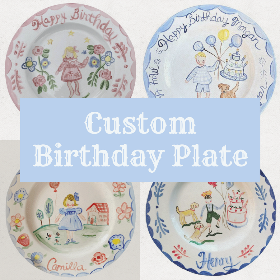 CUSTOM Birthday Plate | Tricia Lowenfield Design