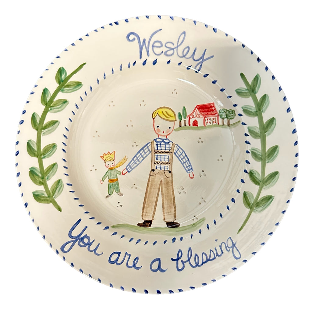 Wesley You are a Blessing Plate | Handmade plate from Tricia Lowenfield ...