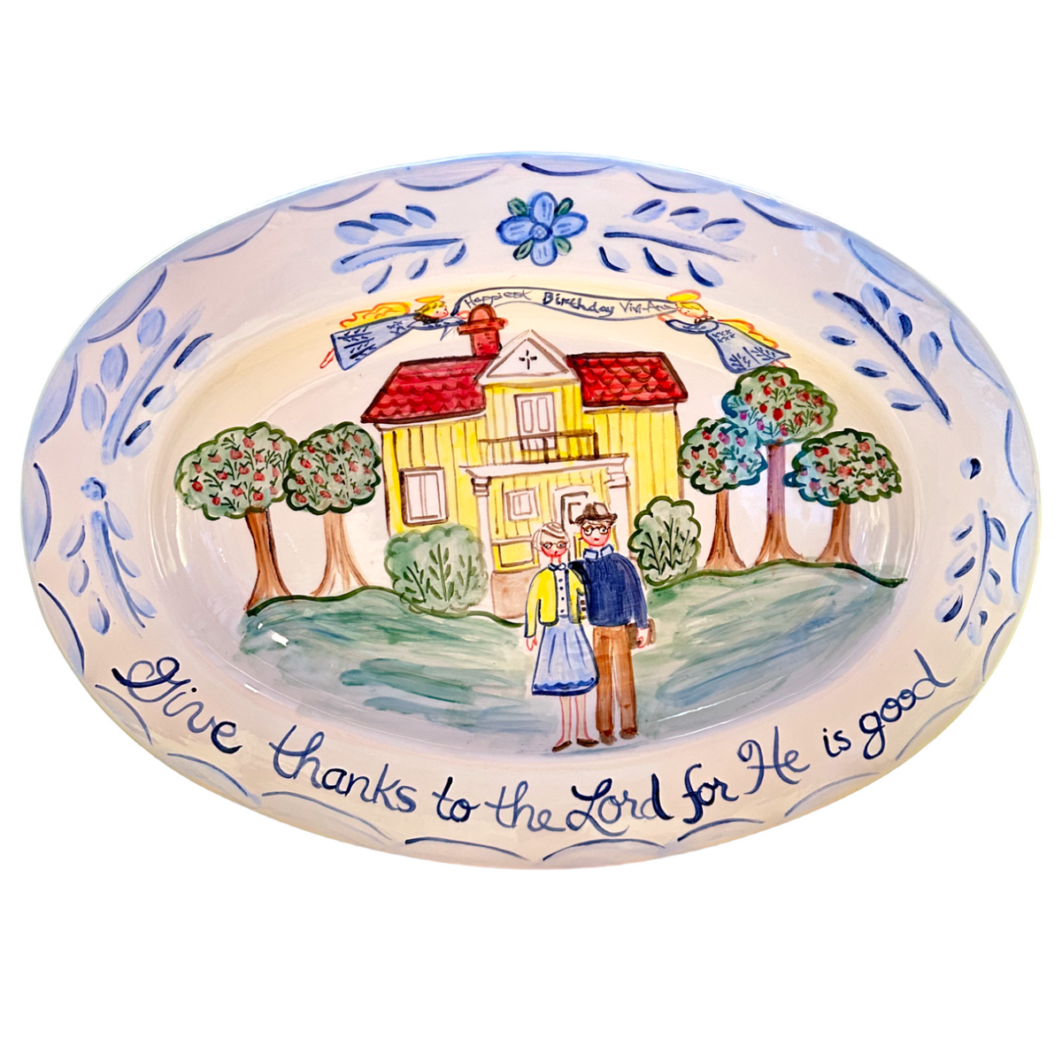 Large Custom Platter - Family (Full Color) | Handmade Platter from ...