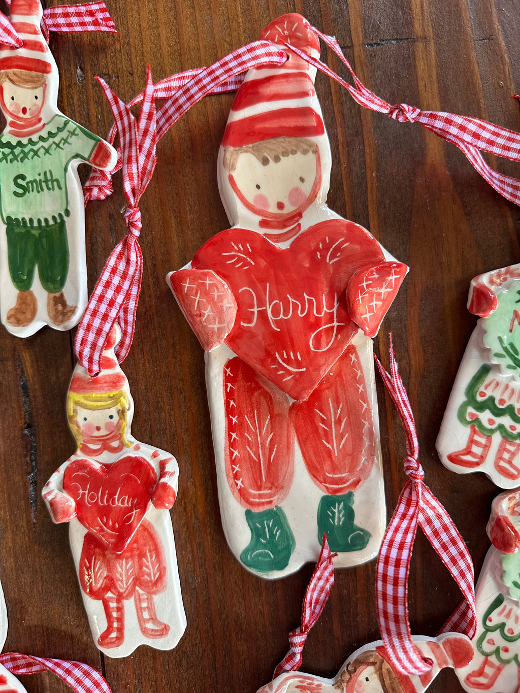 XL Christmas Ornament - Red Boy | Handmade from Tricia Lowenfield Shop