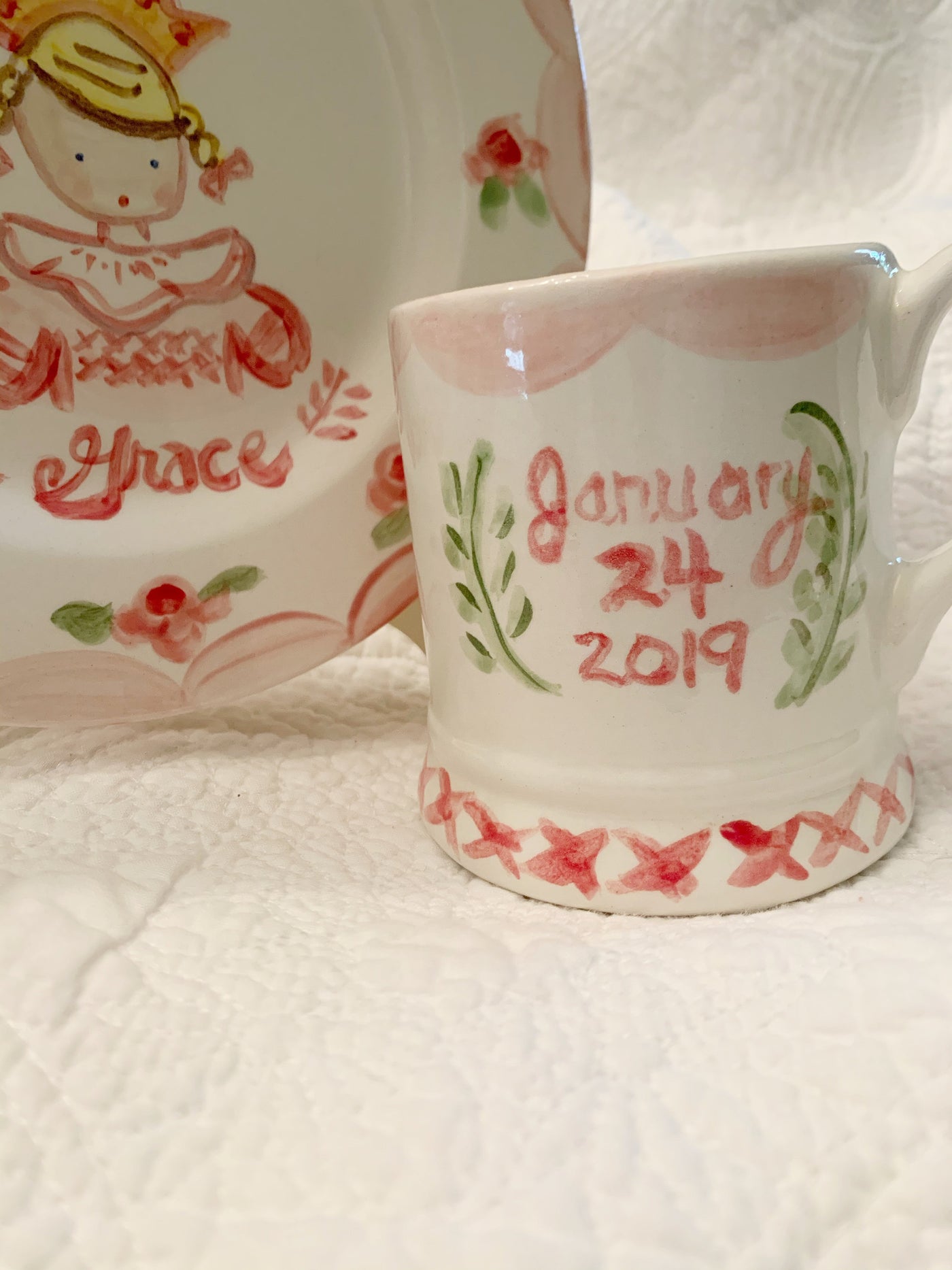 Personalized Girls Mug Cup | Handmade from Tricia Lowenfield Design